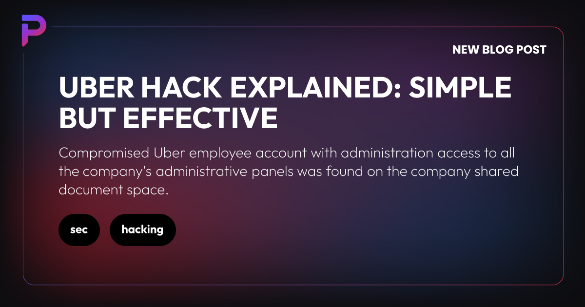 Uber hack explained: Simple but effective | by Pierre Tomasina ...